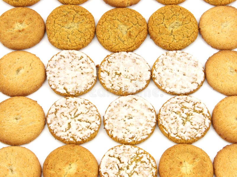Assorted cookies stock image. Image of round, white, sugar - 9202367