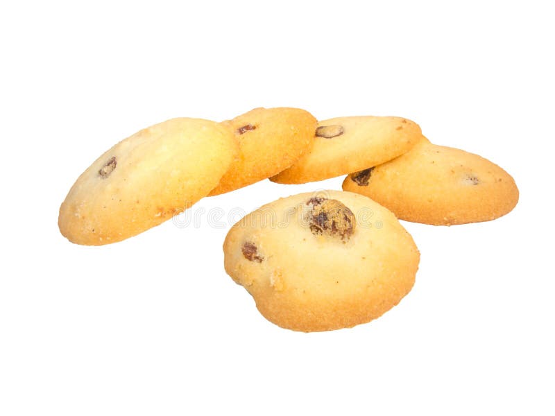 Assorted Cookies Isolated on White Background Stock Image - Image of ...