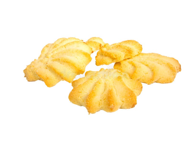 Assorted Cookies Isolated on White Background Stock Image - Image of ...