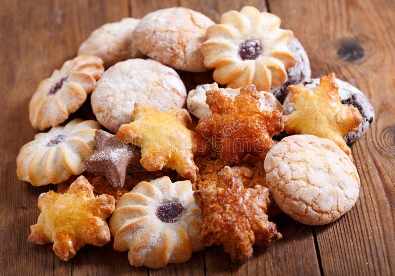 Assorted Cookies on a Table Stock Photo - Image of aroma, variety ...