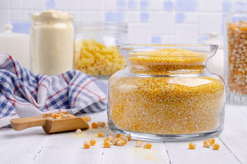 Assorted Corn Products in a Glass Jar Stock Image - Image of eating ...