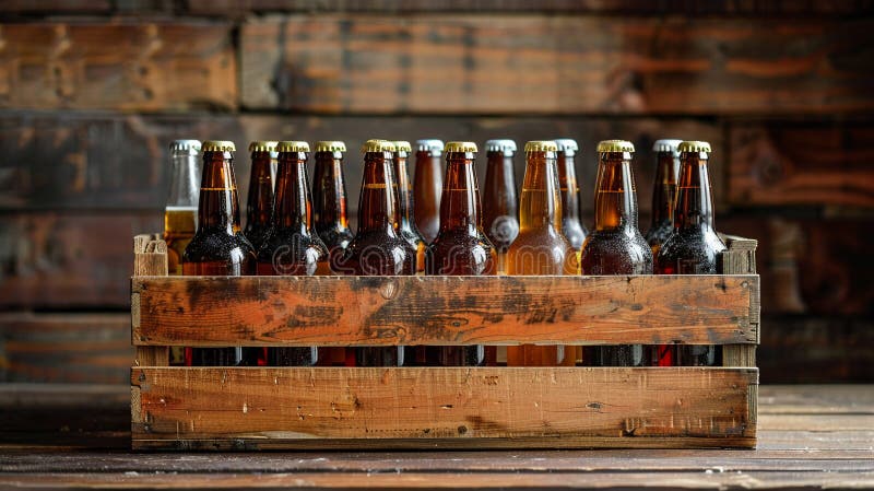 Assorted Craft Beer Bottles with Essential Tasting Notes, Wooden Crate ...