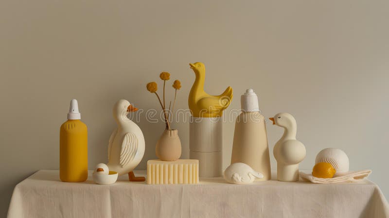 Assorted Decorative Ceramic Vessels on a Table. Contemporary Art ...