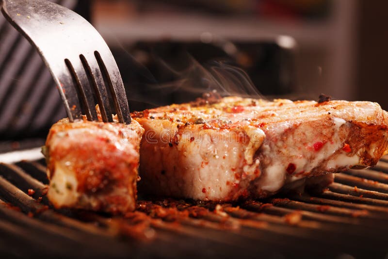 Assorted Delicious Grilled Meat on a Barbecue Stock Image - Image of ...