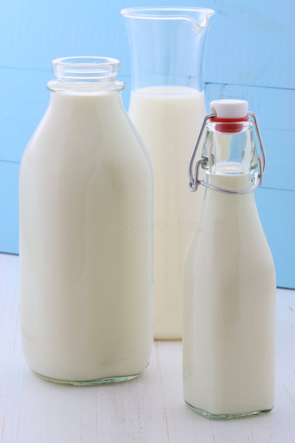 Assorted and Delicious Milk Stock Image - Image of calcium, breakfast ...
