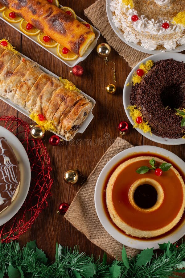 Assorted Desserts and Sweets for the Christmas Party Stock Image ...