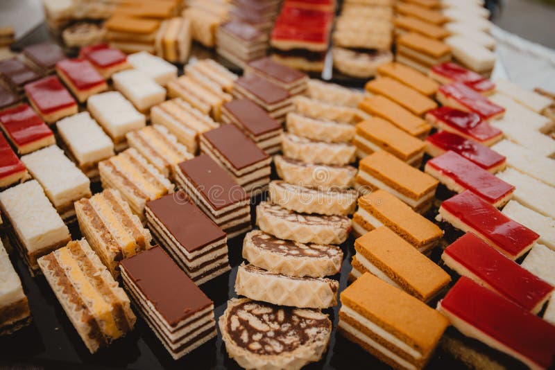 Assorted Different Mini Cakes Stock Image - Image of dessert ...