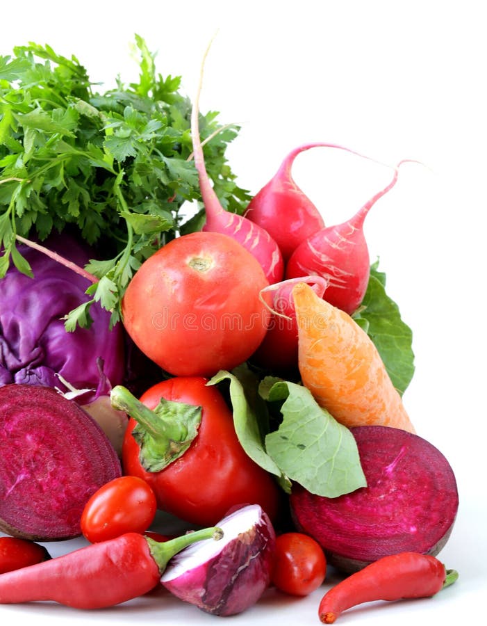 Assorted Different Red Vegetable Stock Image - Image of beet, eating ...