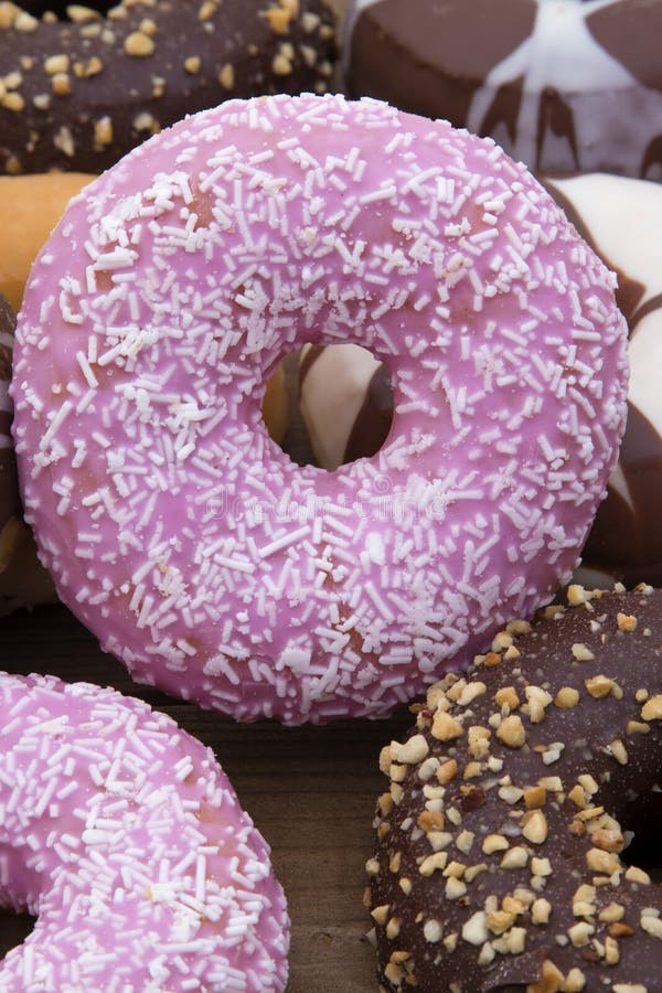 Assorted donuts stock image. Image of cocoa, fresh, delicious - 85807629