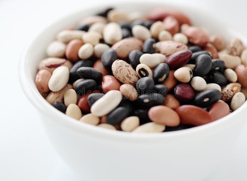 Assorted Dried Beans Background Stock Image - Image of closeup, bean ...