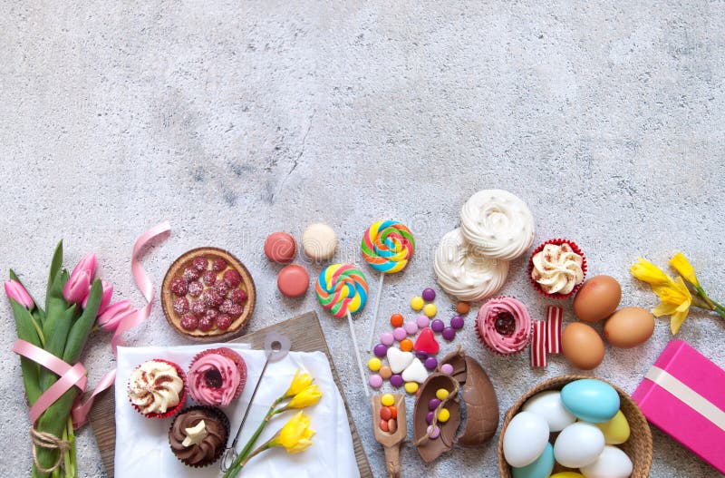 Assorted Easter Food Selection Stock Image - Image of lollipop ...