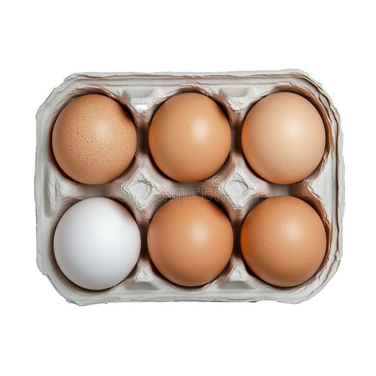 Assorted Eggs in Carton with Transparent Background for Culinary Use ...