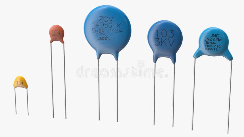 Assorted Electronic Capacitors Set for Circuit Projects Stock Image ...