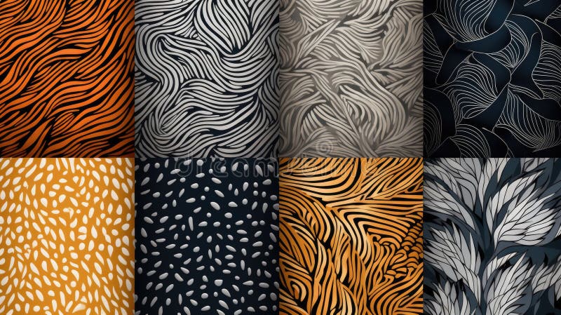 Assorted Fabric Patterns Suitable for Diverse Projects Stock Photo ...