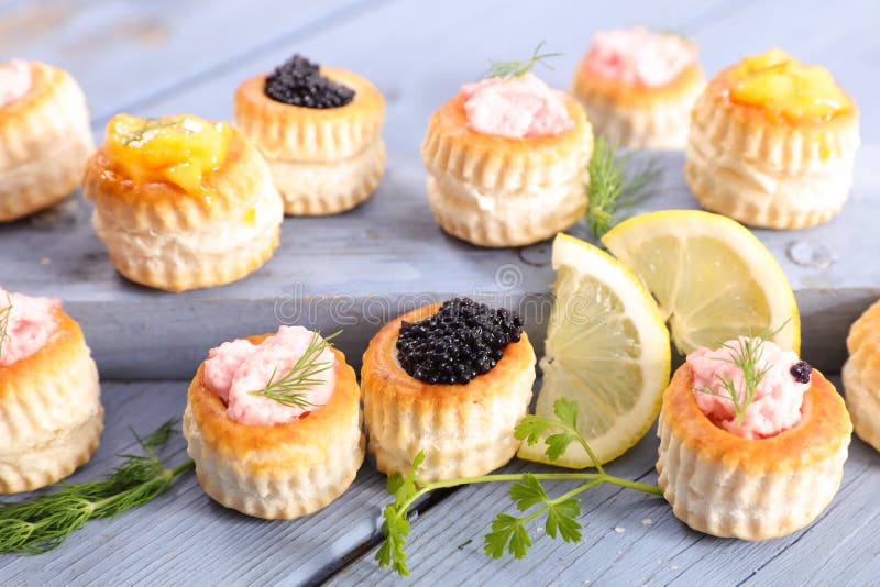 Assorted of festive canape stock photo. Image of herb - 132258506