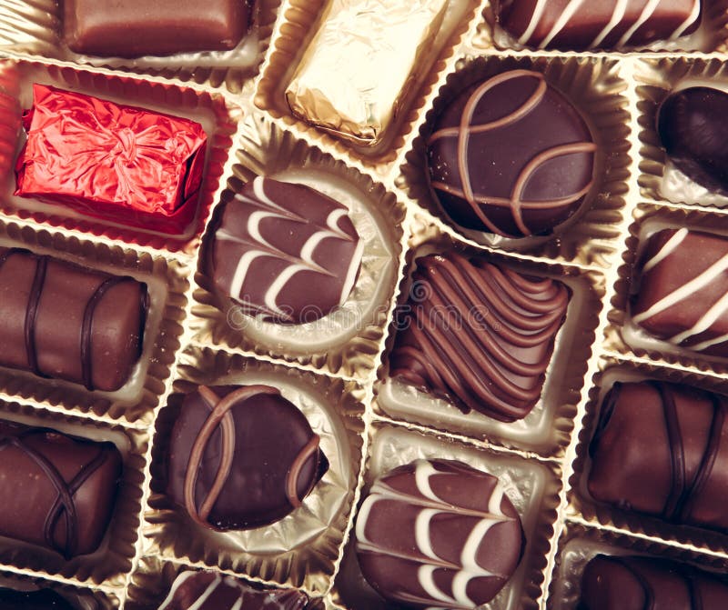 Assorted Fine Chocolates stock image. Image of gourmet - 36695287