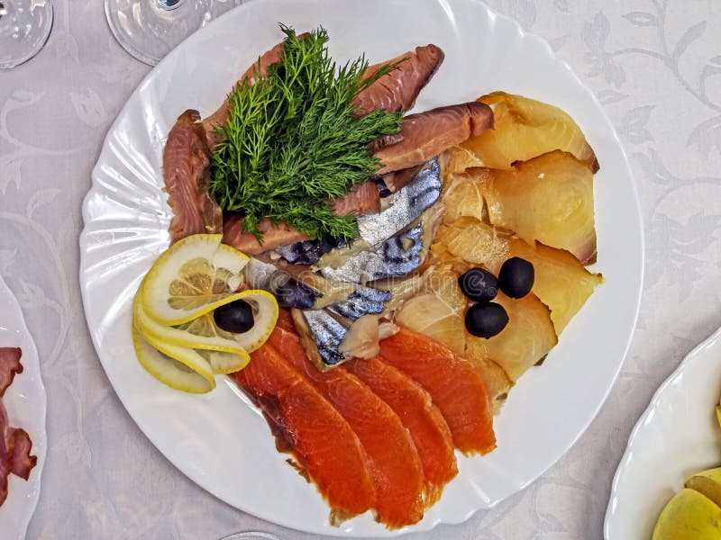 Assorted Fish Cut with Herbs Stock Photo - Image of fresh, ingredient ...