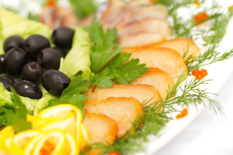 Assorted fish stock photo. Image of fillet, lemon, food - 54764594