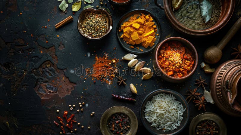 Assorted Food Bowls on a Table, Suitable for Food Blogs or Restaurant ...