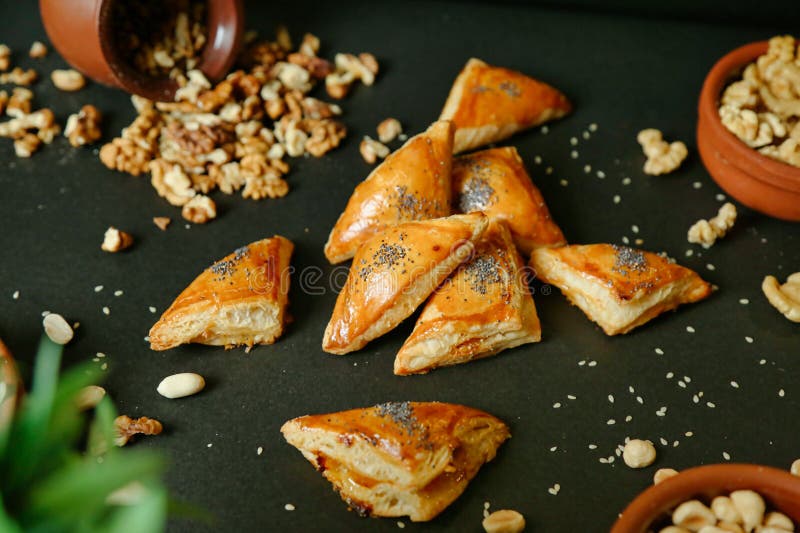Assorted Food Items Arranged on a Table Stock Image - Image of dining ...