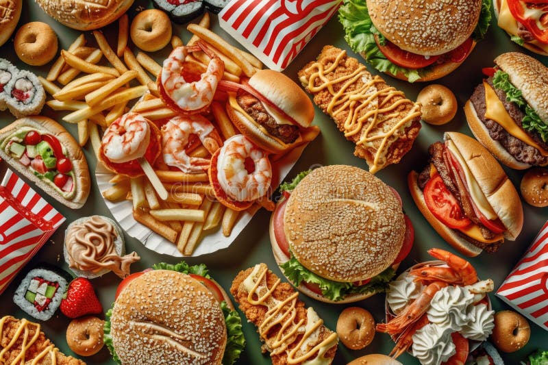 Assorted Food Items on a Table, Suitable for Various Culinary Themes ...