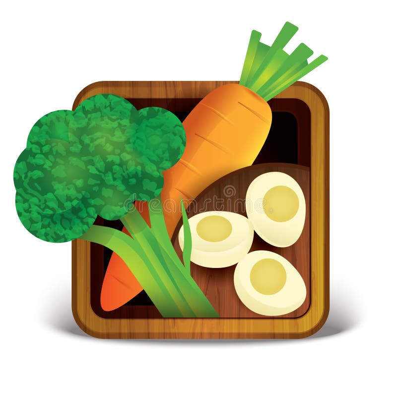 Assorted Food Set. Vector Illustration Decorative Design Stock Vector ...