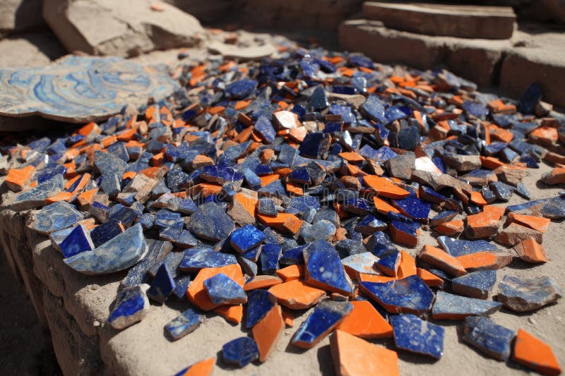 Ceramic Shards stock illustration. Illustration of cultural - 388075260