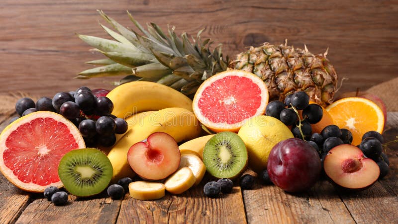 Assorted fresh fruit stock photo. Image of healthy, diet - 107052972