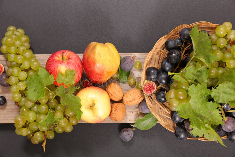 Assorted fresh fruits stock photo. Image of autumn, assorted - 132637492