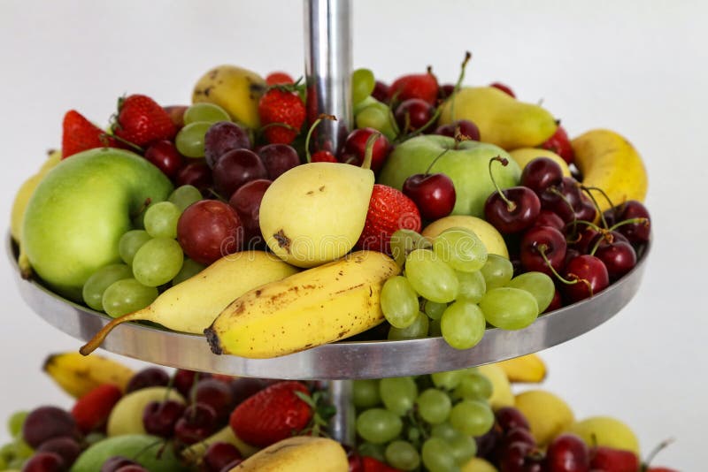 Assorted Fresh Fruits are on the Table Stock Photo - Image of flatlay ...