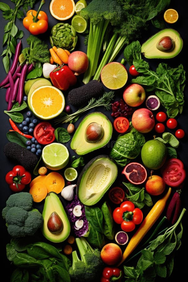 Assorted Fresh Produce on Display, Perfect for Healthy Eating Concepts ...