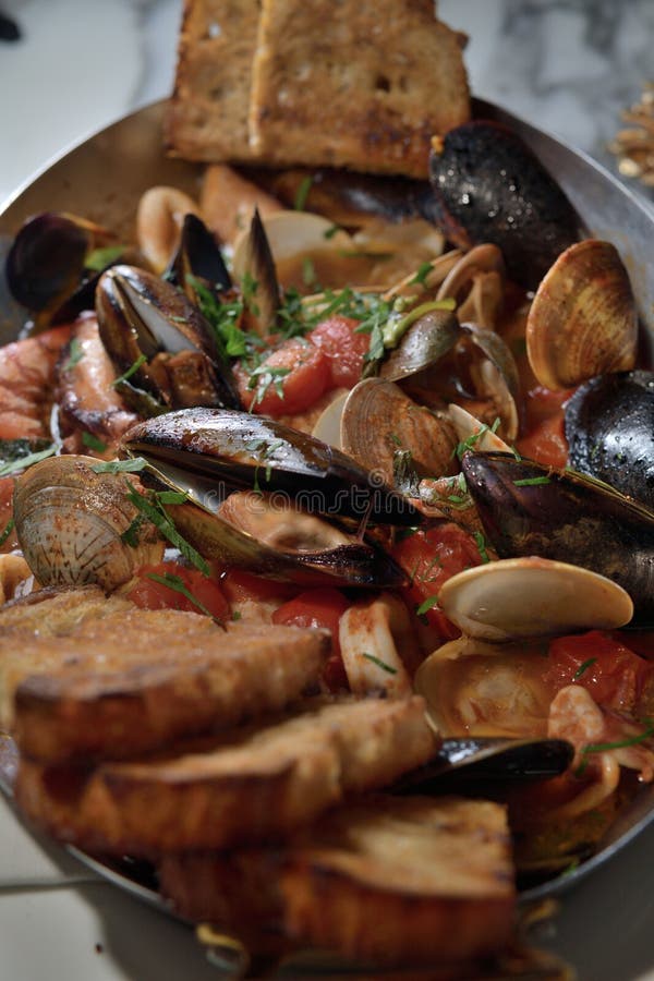 Assorted Fresh Seafood Platter Stock Photo - Image of brasil, dish ...