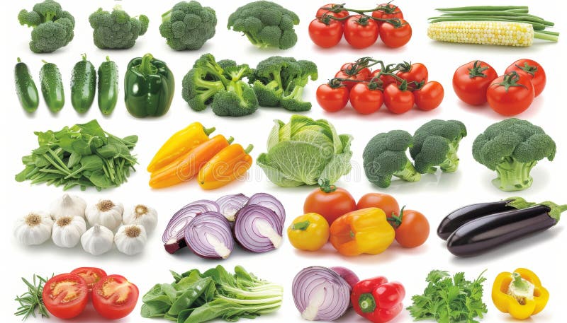 Assorted Fresh Vegetables in High Quality Realistic Image Depicting ...