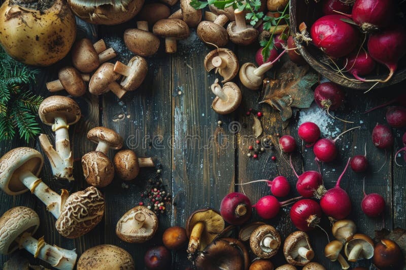 Assorted Vegetables Wooden Table Perfect Healthy Eating Concept Stock ...