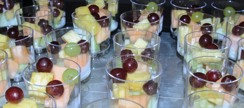 Assorted fruit cups stock photo. Image of bowl, strawberry - 54868948