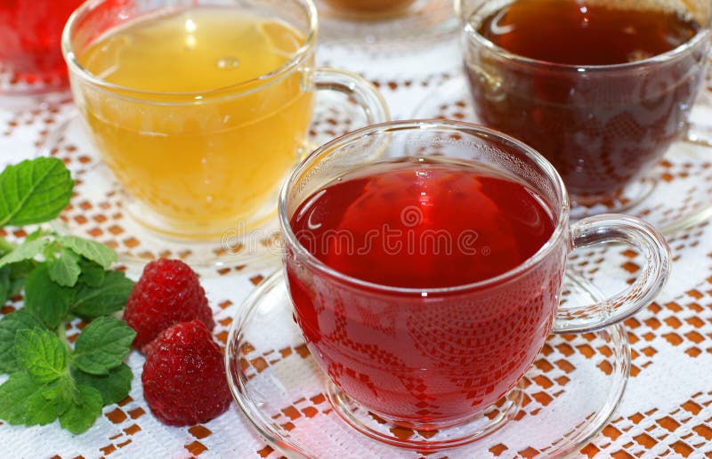 Assorted fruit/herb teas stock photo. Image of fruit - 21314832