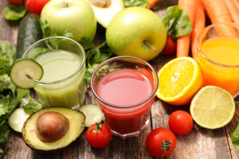 Assorted fruit juice stock image. Image of lemon, healthy - 119400211