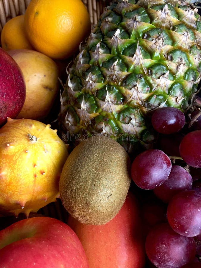 Assorted fruit stock photo. Image of pineapple, fruits - 83271498