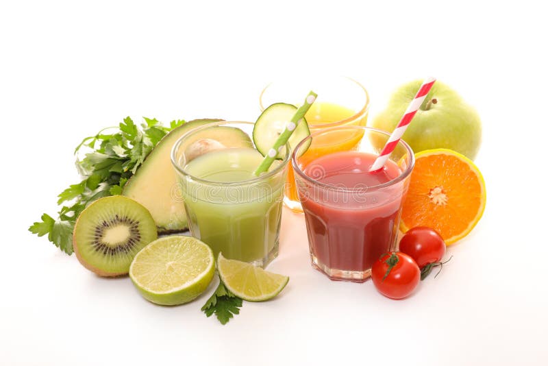 Assorted of Fruit and Vegetable Juice Stock Photo - Image of cocktail ...
