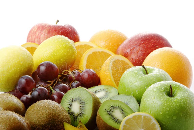 Assorted fruits stock image. Image of drink, close, flavour - 183593375