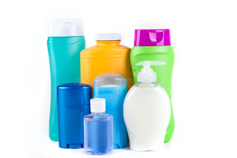 Assorted Generic Bath and Body Products Stock Image - Image of shallow ...