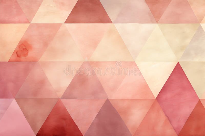 Assorted Geometric Shapes in Peach Fuzz Tones Balanced and Visually ...