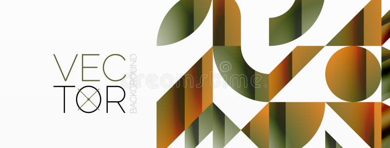 Assorted Geometric Shapes Unite in a Minimalistic Abstract Backdrop ...