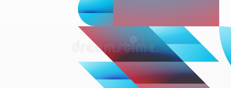 Assorted Geometric Shapes Unite in a Minimalistic Abstract Backdrop ...
