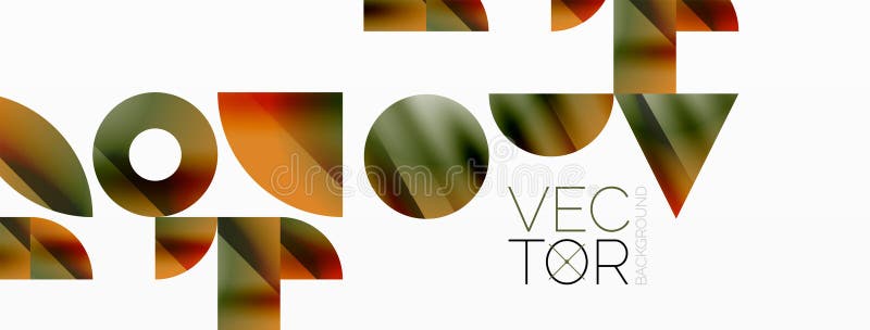 Assorted Geometric Shapes Unite in a Minimalistic Abstract Backdrop ...