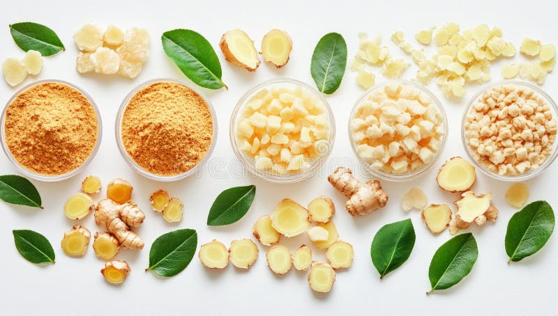 Assorted Ginger Forms stock illustration. Illustration of mineral ...