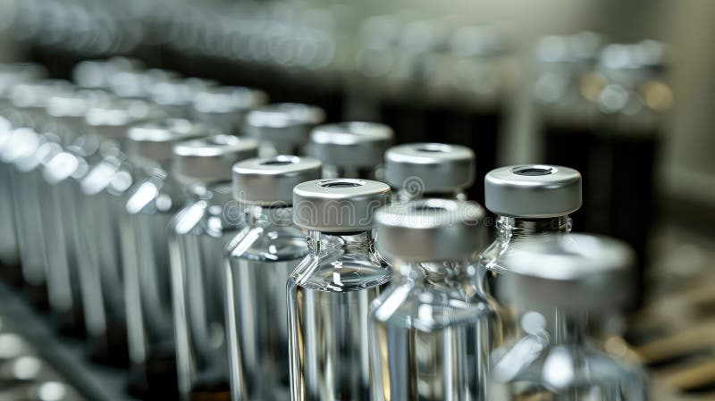 Assorted Glass Vials for Laboratory Use Filled with Colorful Liquid ...