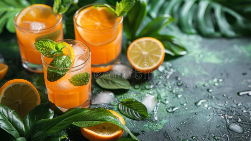 Assorted Glasses Filled with Various Drinks Stock Photo - Image of ...