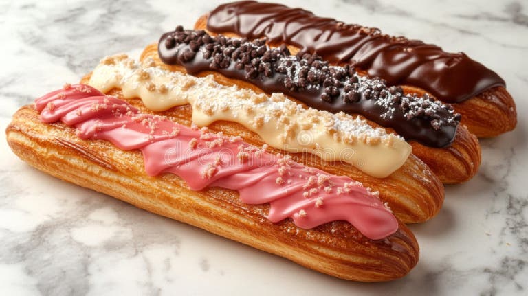 Assorted Glazed Puff Pastry Stock Illustrations – 14 Assorted Glazed ...