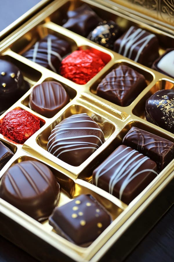 Assorted Gourmet Chocolate Box Luxury Sweets Gift High Quality Image ...